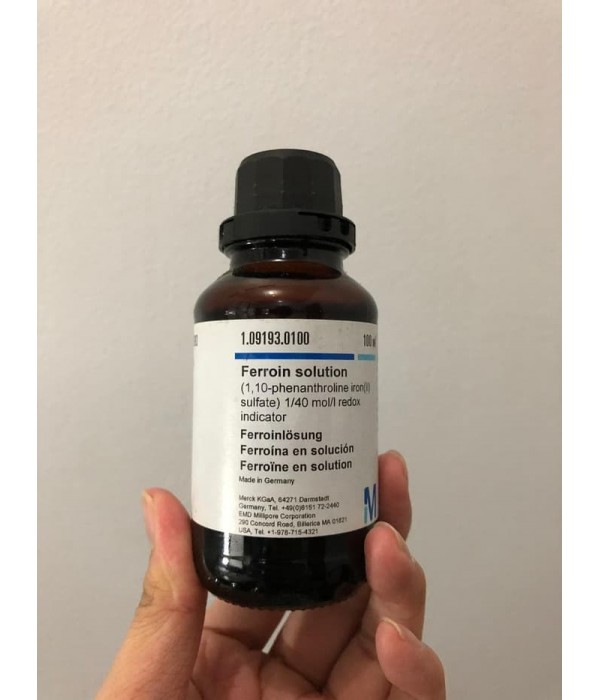 Ferroin indicator solution for waste water analysis